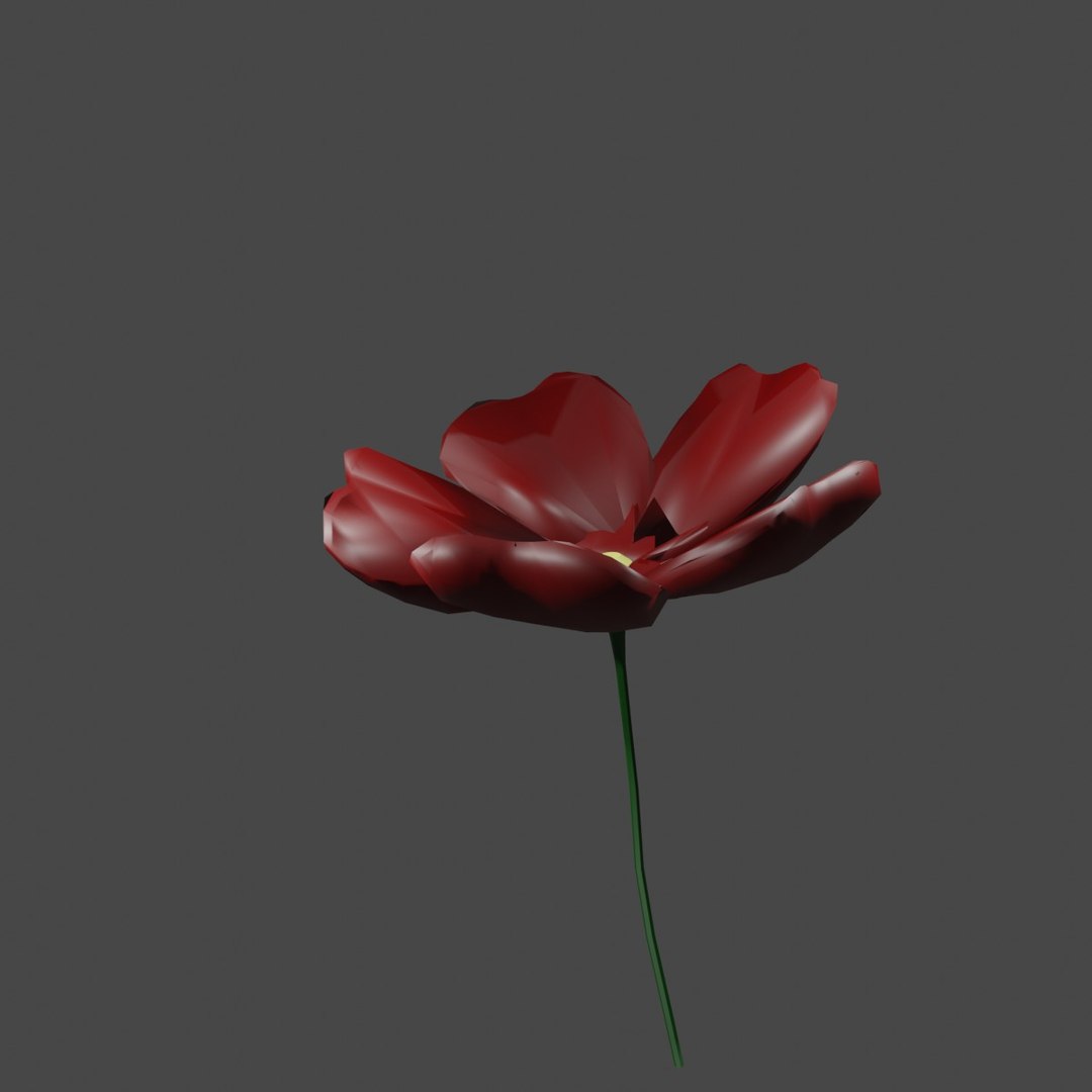 3D model Simple animated flower - TurboSquid 2054943