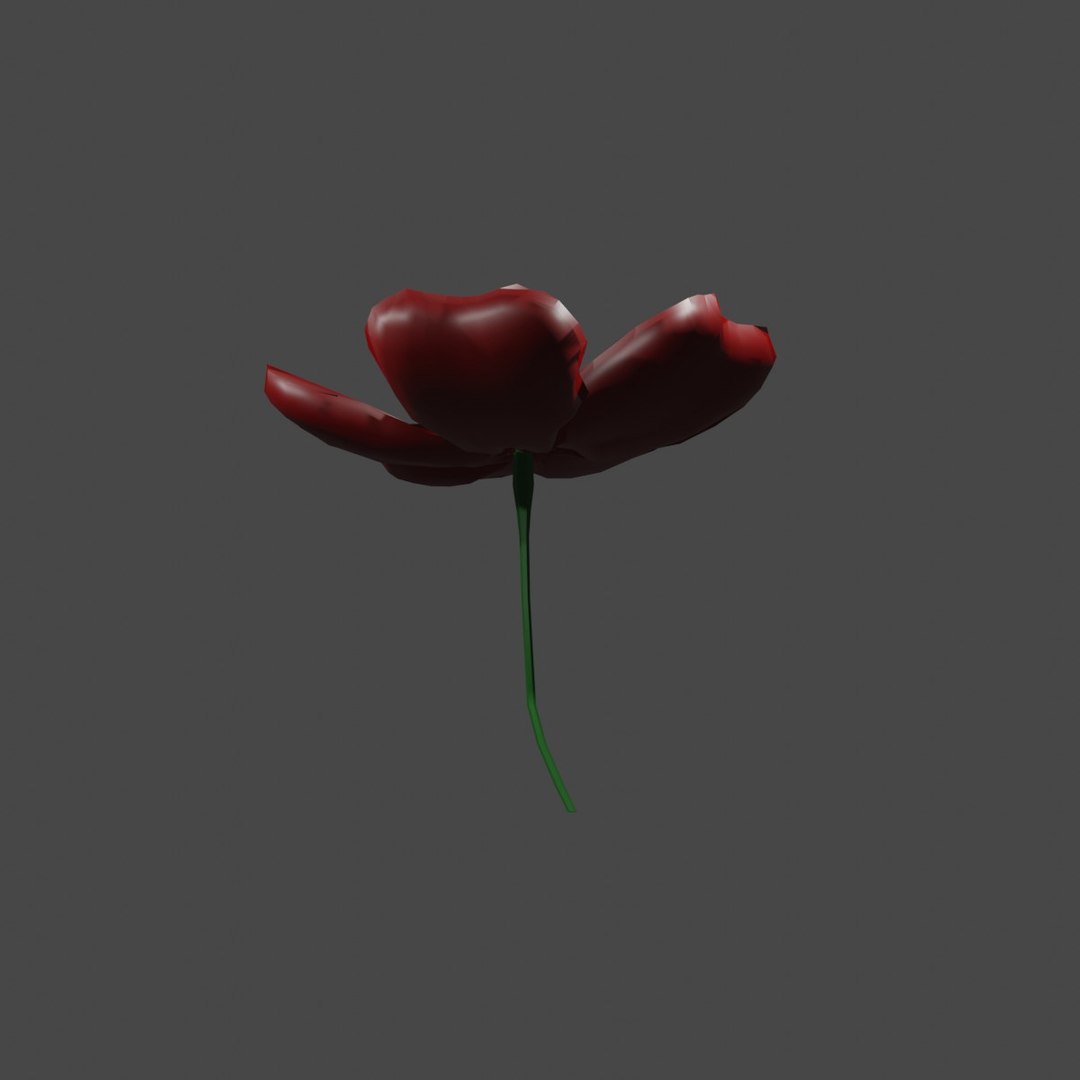 3D model Simple animated flower - TurboSquid 2054943