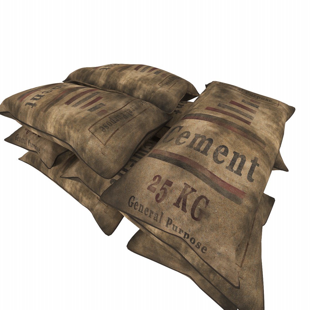 3D bag cement - TurboSquid 1342427