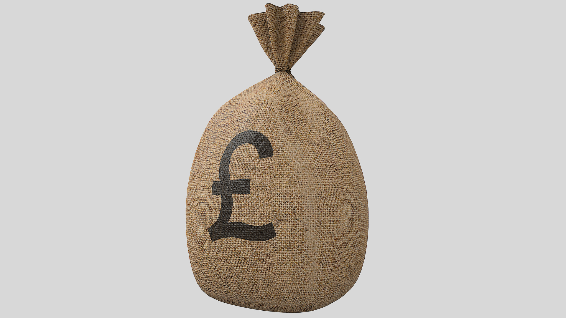 Money Bag V3 Pound With PBR 4K 8K Model - TurboSquid 1724002