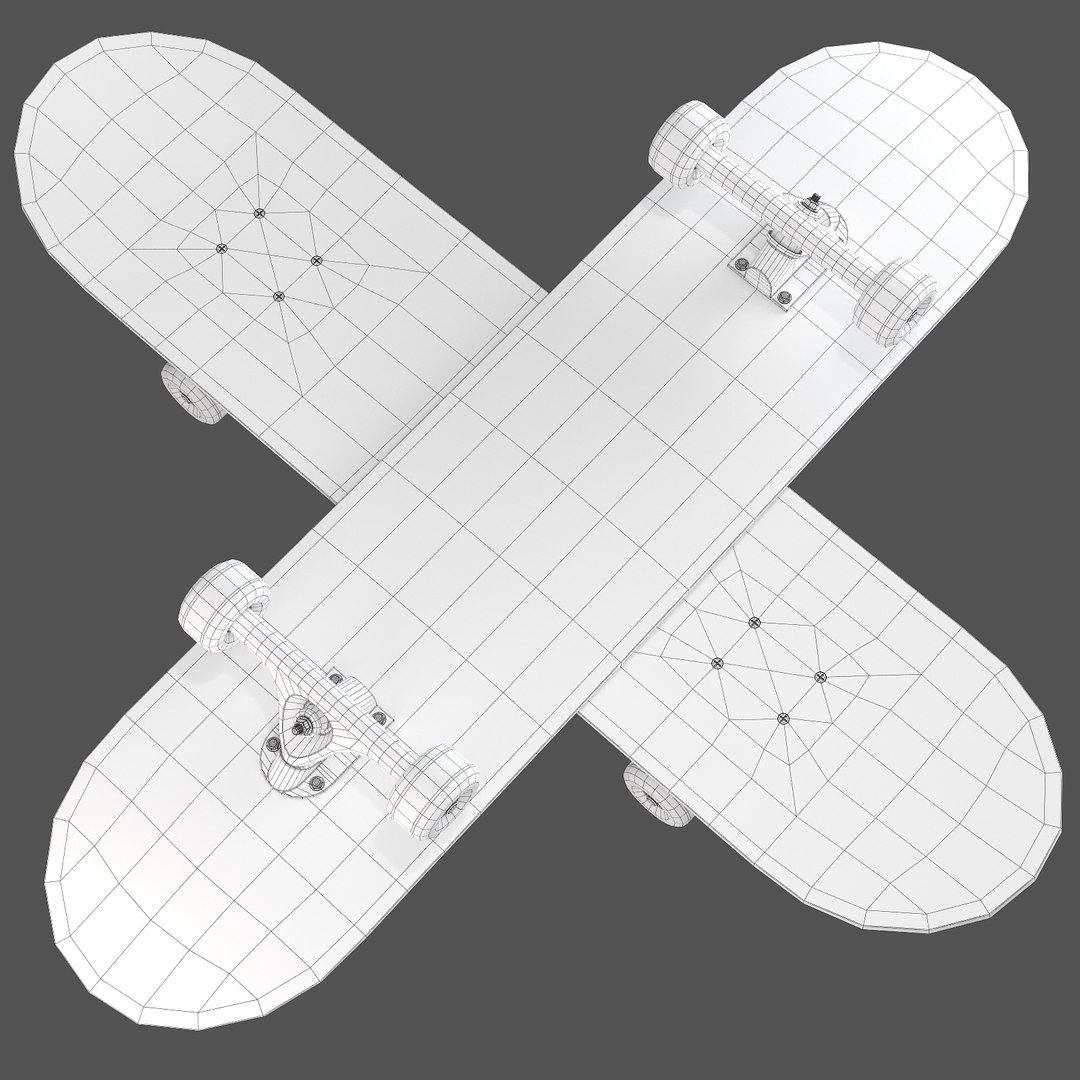 Skateboard Set 002 Model - TurboSquid 2038947