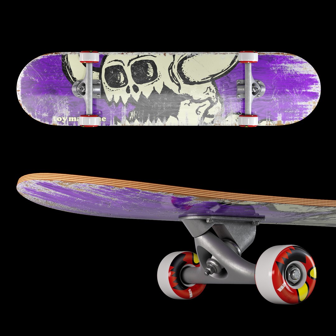 Skateboard Set 002 Model - TurboSquid 2038947