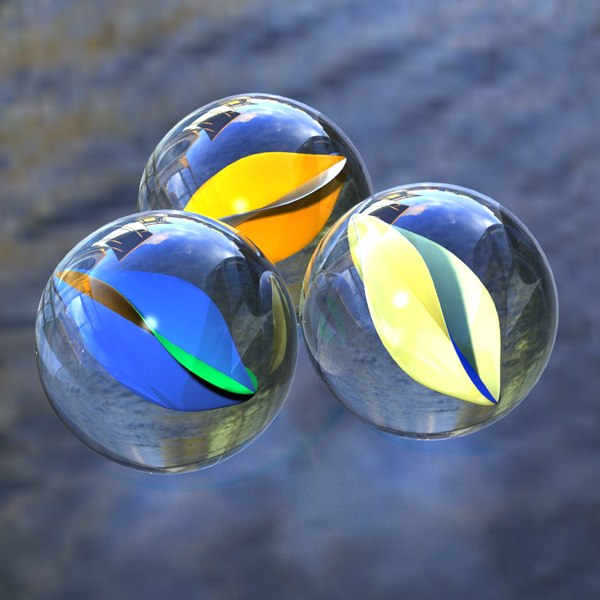 3d marble toys