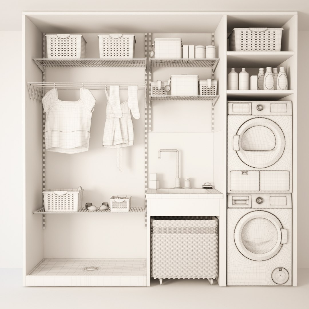 Laundry 3D Model - TurboSquid 1191827