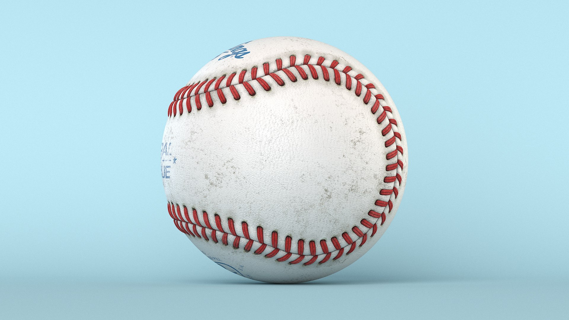 3D Dirty Baseball Ball - Rawlings - TurboSquid 1991597