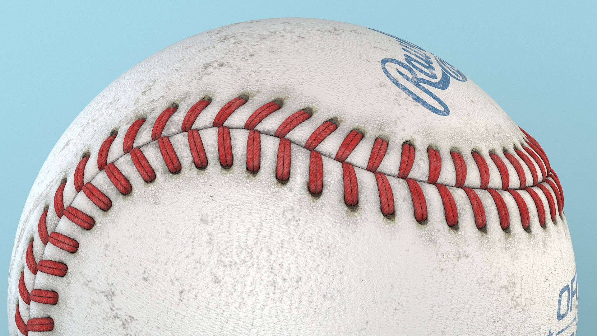 3D Dirty Baseball Ball - Rawlings - TurboSquid 1991597