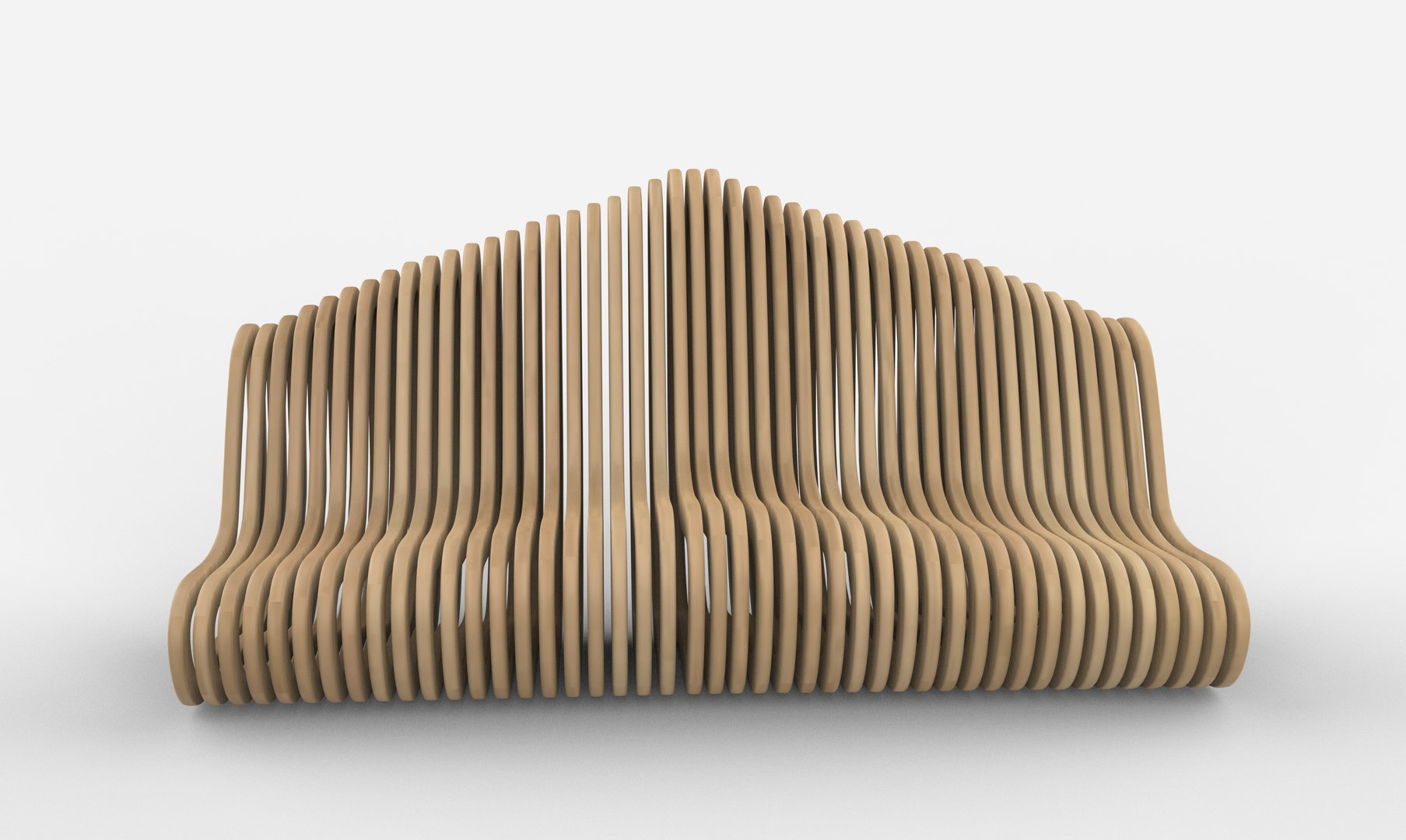 Curved Bench Parametric 3 3D Model 3D - TurboSquid 2515424