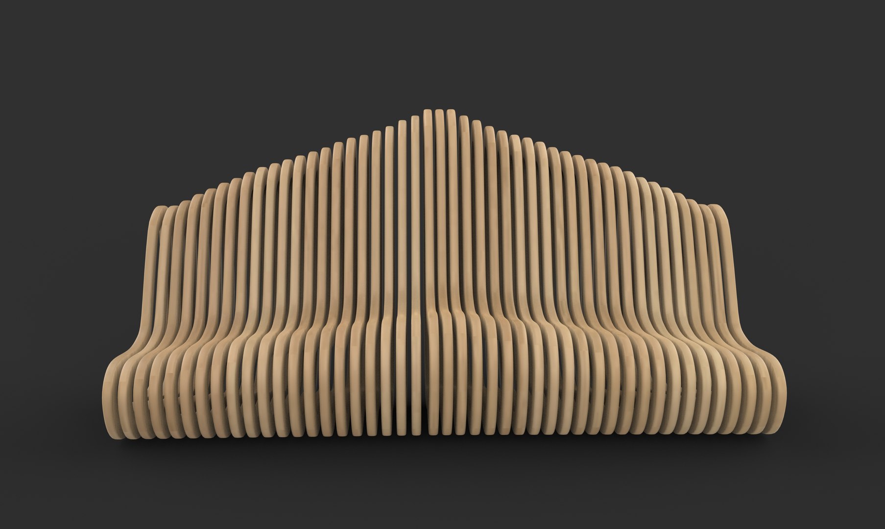 Curved Bench Parametric 3 3D Model 3D - TurboSquid 2515424