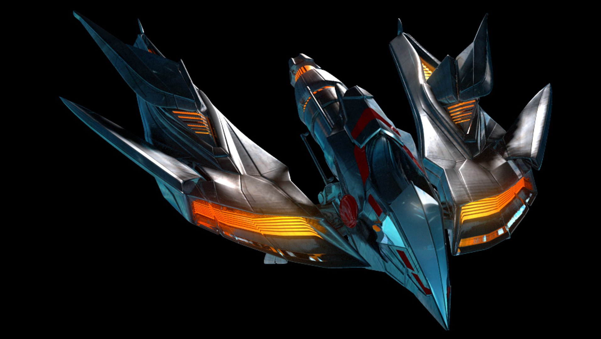 Maya Alien Spaceship