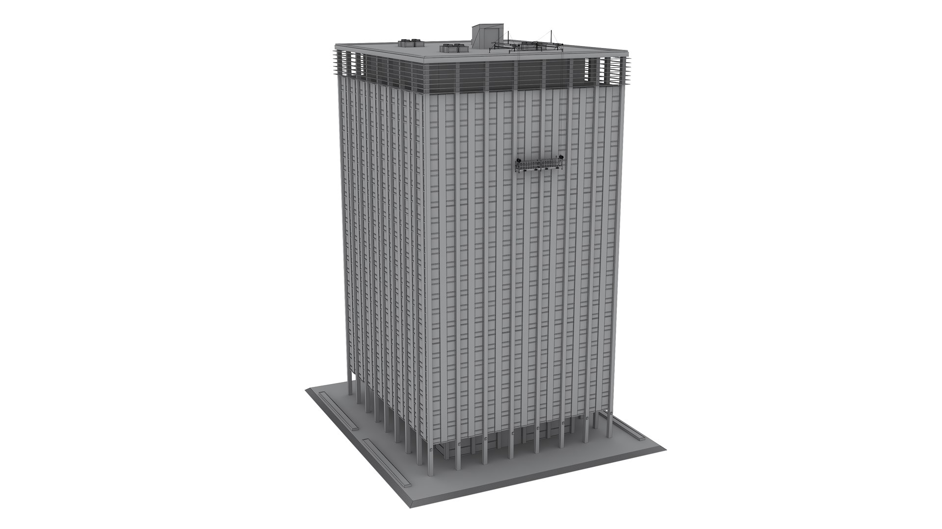 Skyscraper Window Glass Cleaner 3D Model - TurboSquid 2242630