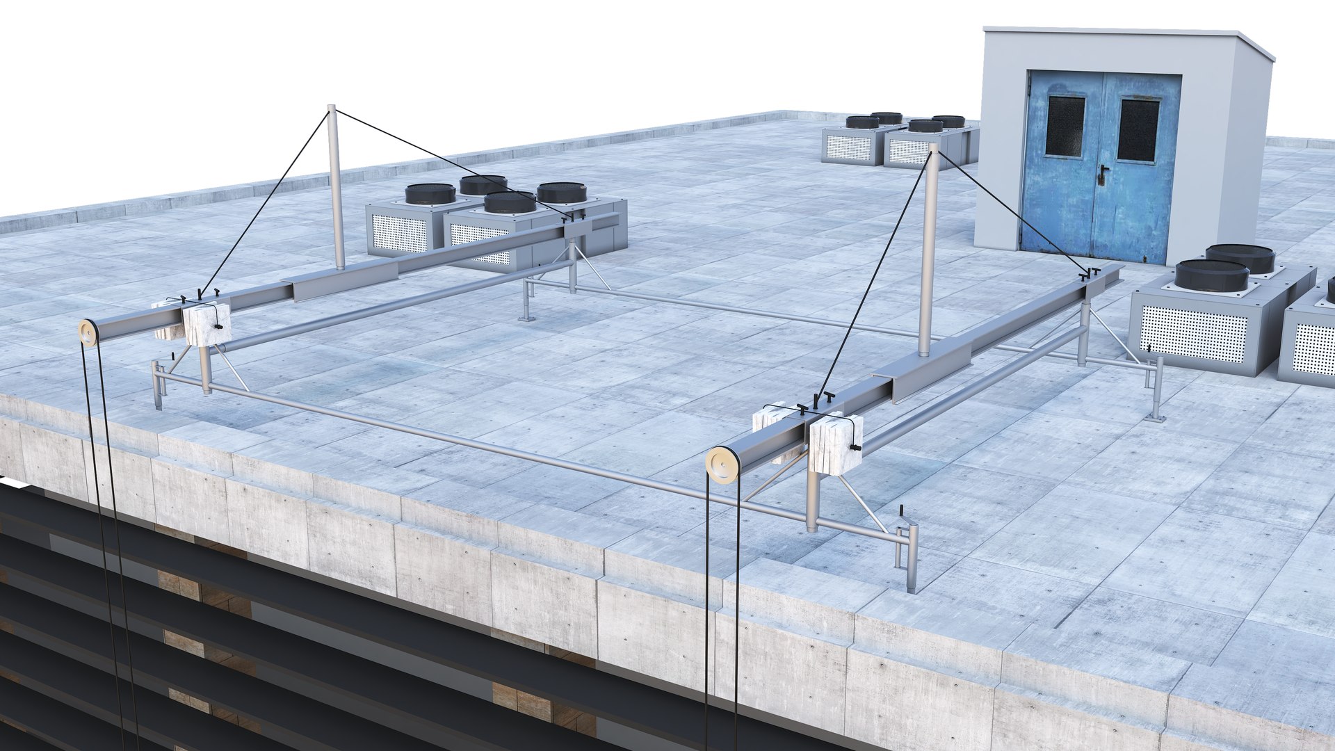 Skyscraper Window Glass Cleaner 3D Model - TurboSquid 2242630