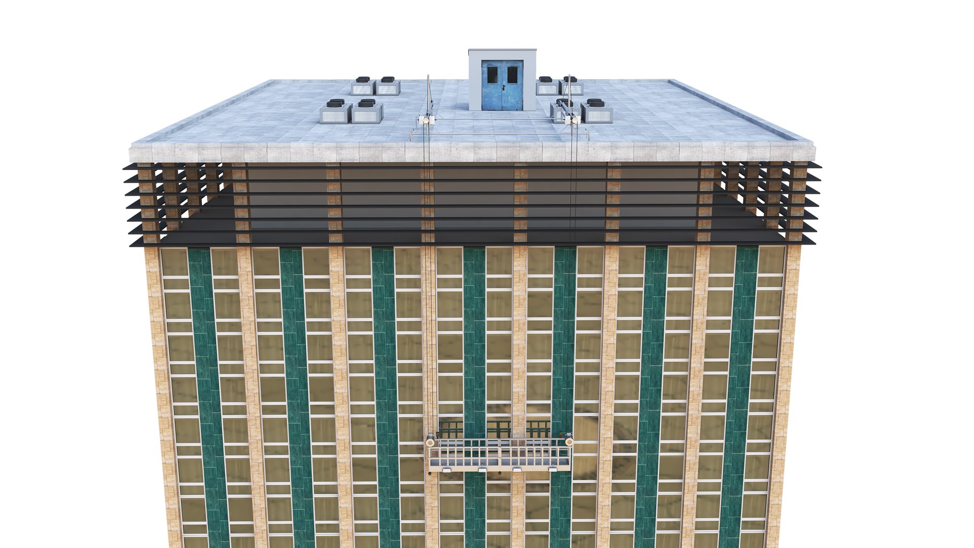 Skyscraper Window Glass Cleaner 3D Model - TurboSquid 2242630