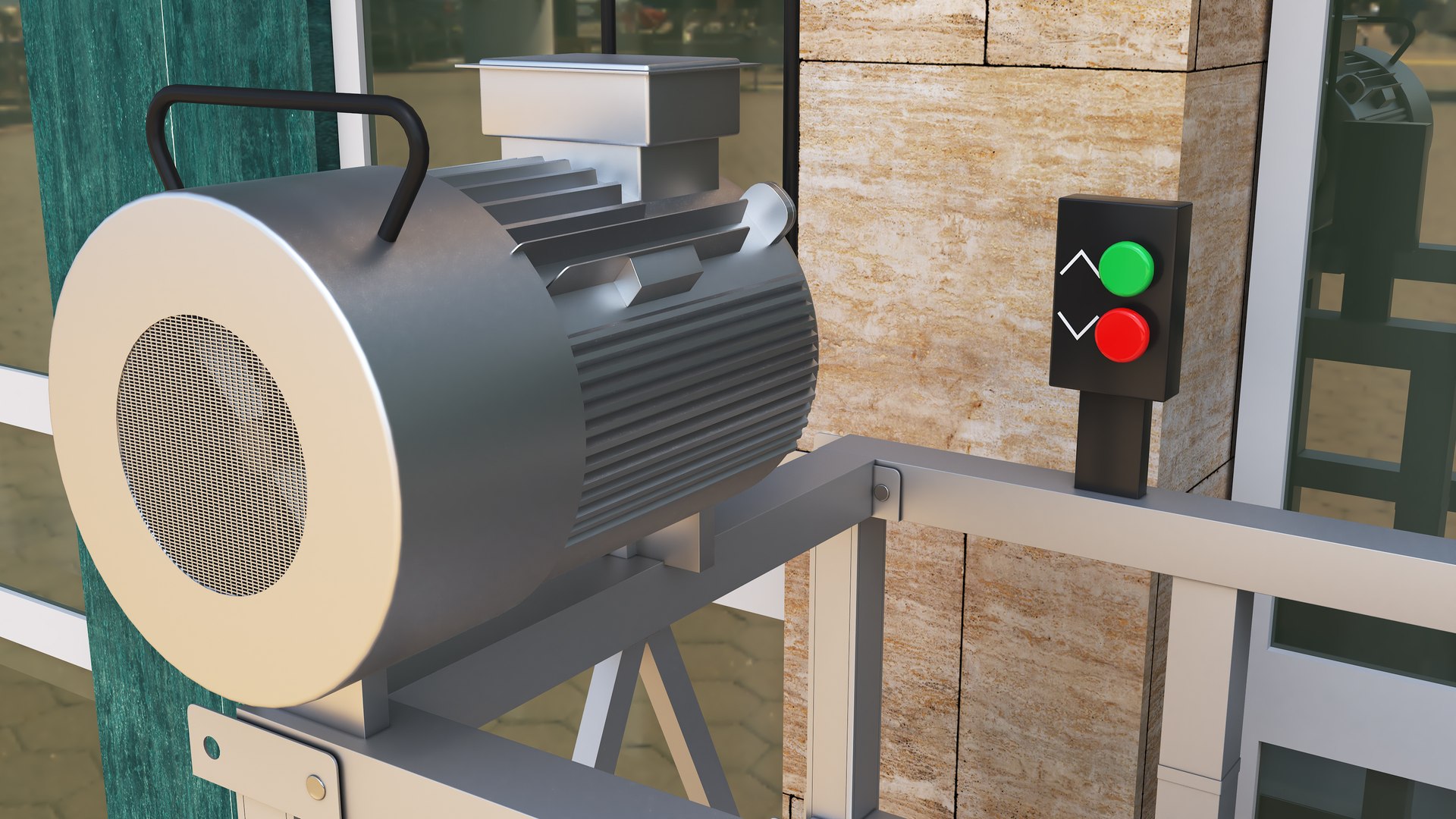 Skyscraper Window Glass Cleaner 3D Model - TurboSquid 2242630