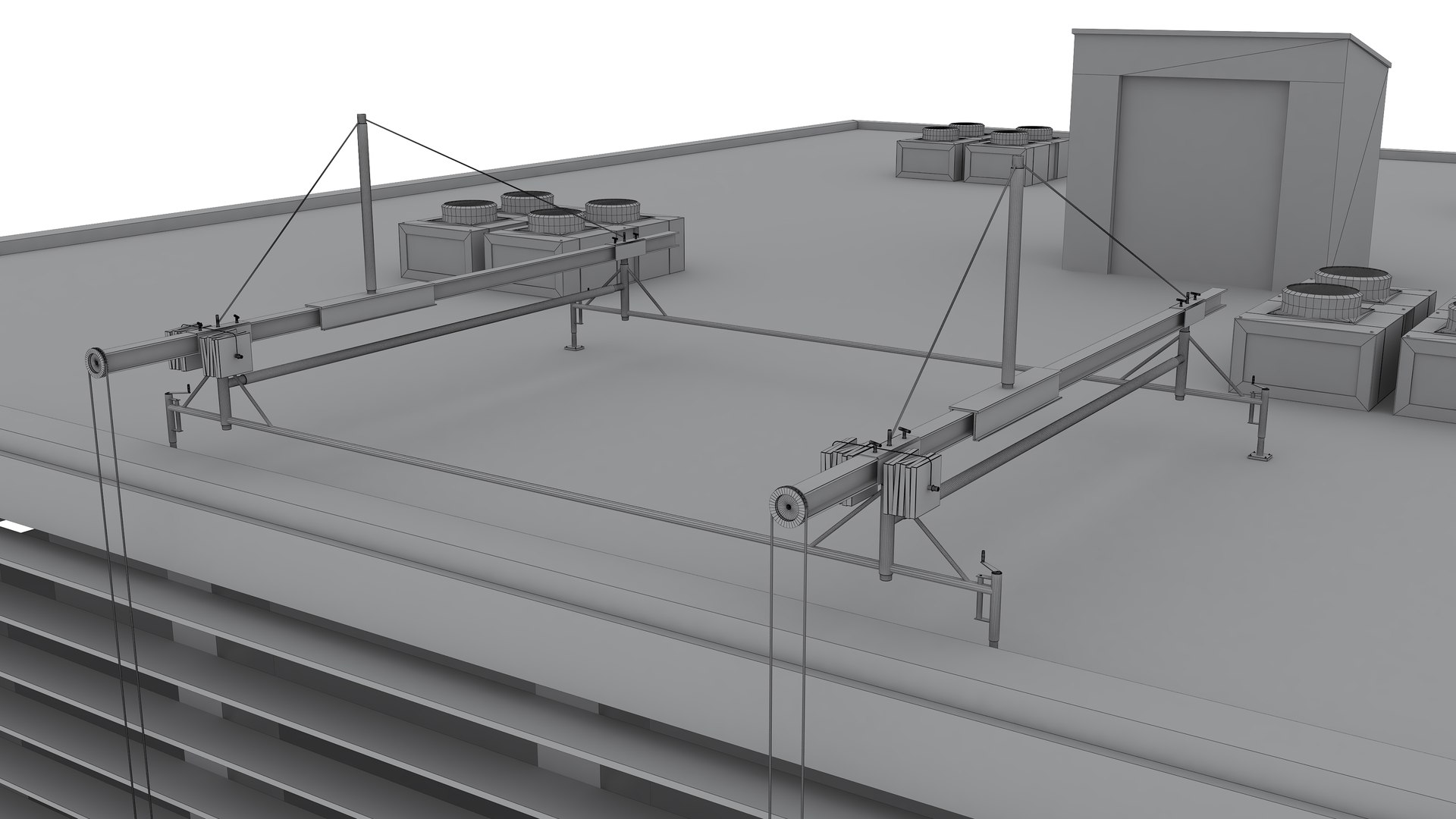 Skyscraper Window Glass Cleaner 3D Model - TurboSquid 2242630