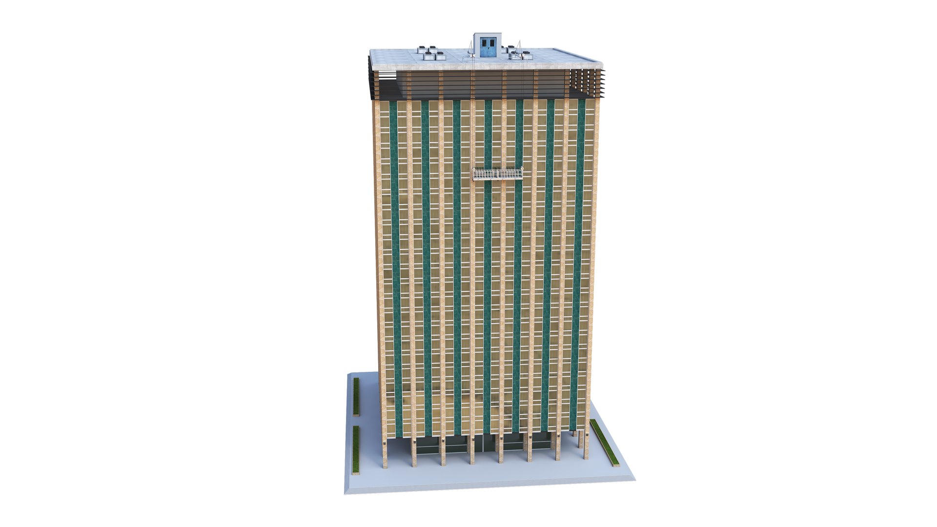 Skyscraper Window Glass Cleaner 3D Model - TurboSquid 2242630
