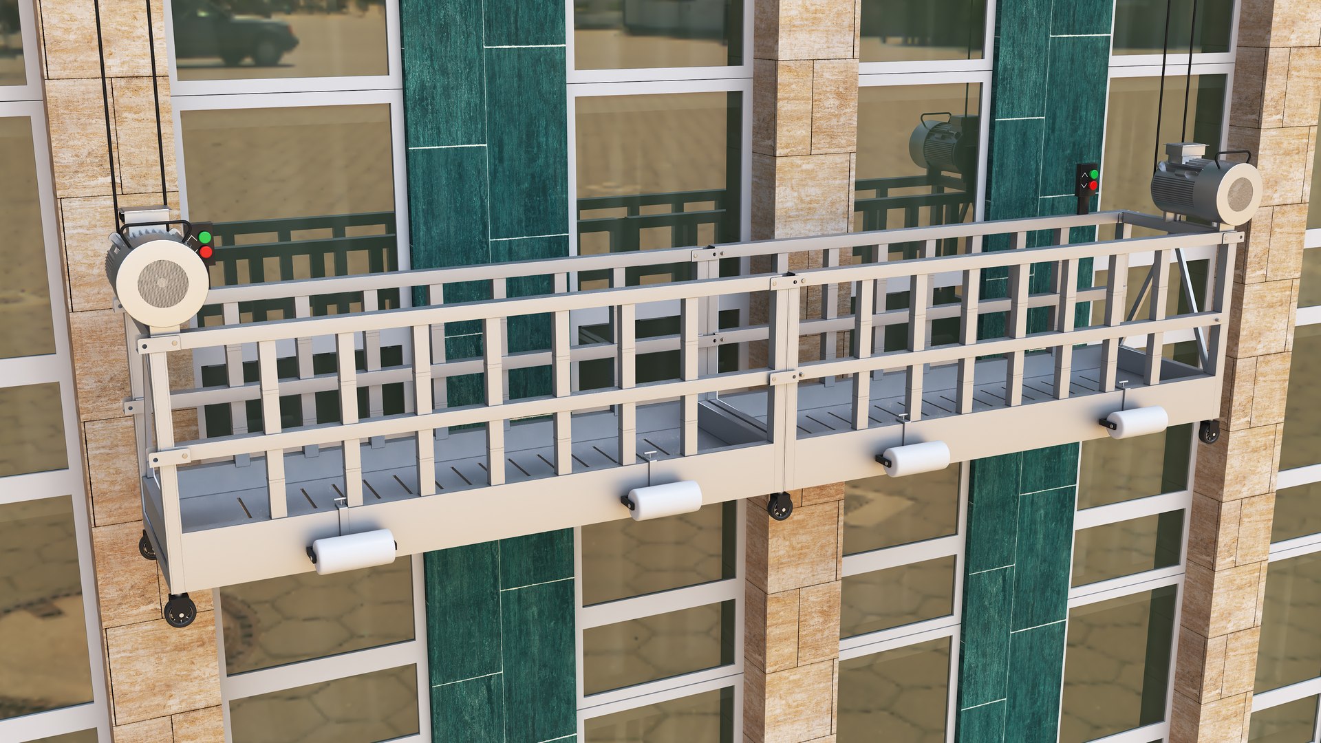 Skyscraper Window Glass Cleaner 3D Model - TurboSquid 2242630