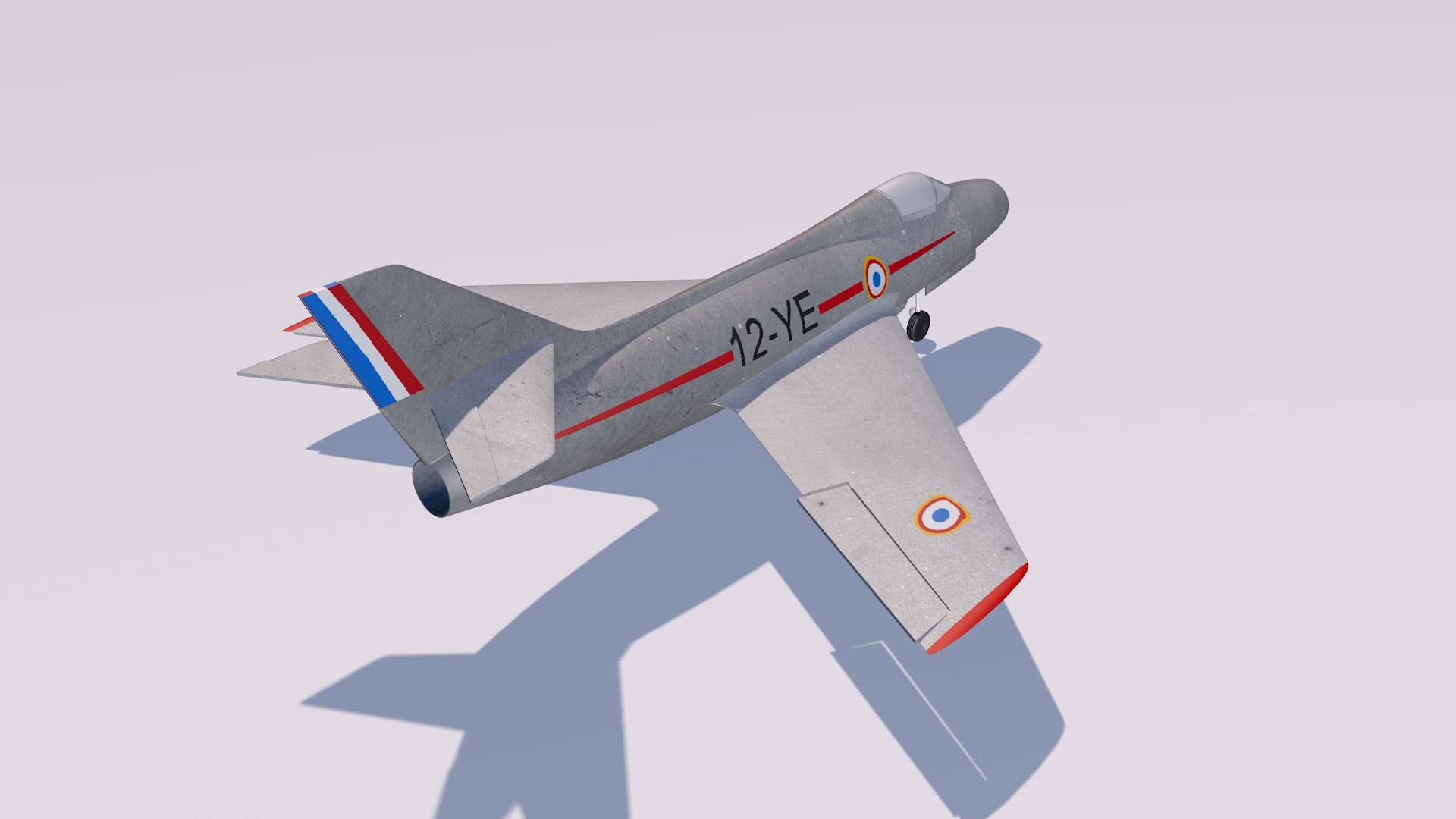 Dassault Mystere IV Model - TurboSquid 2093386