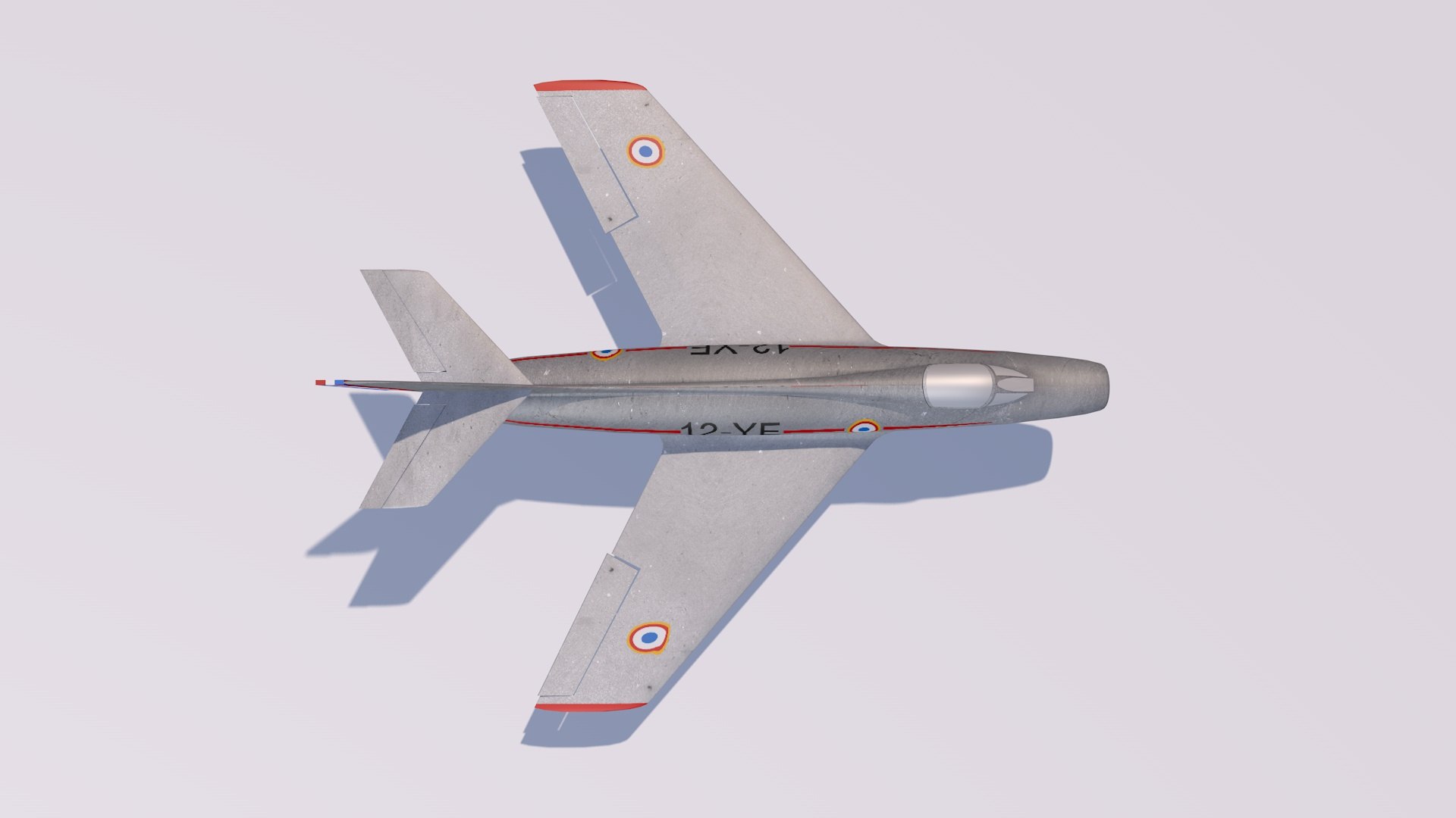 Dassault Mystere IV Model - TurboSquid 2093386