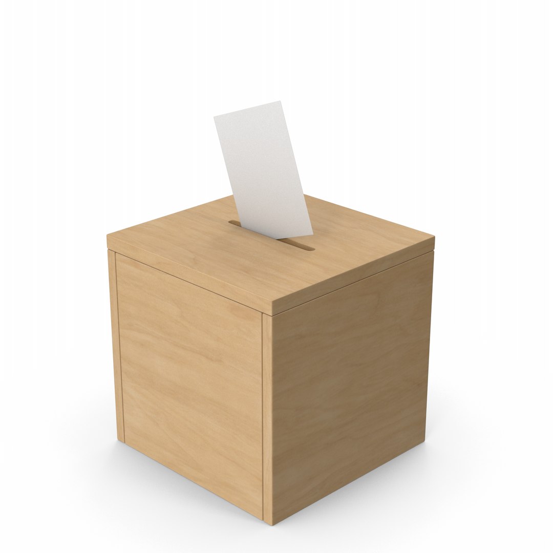 3D Wooden Ballot Box model - TurboSquid 2175937