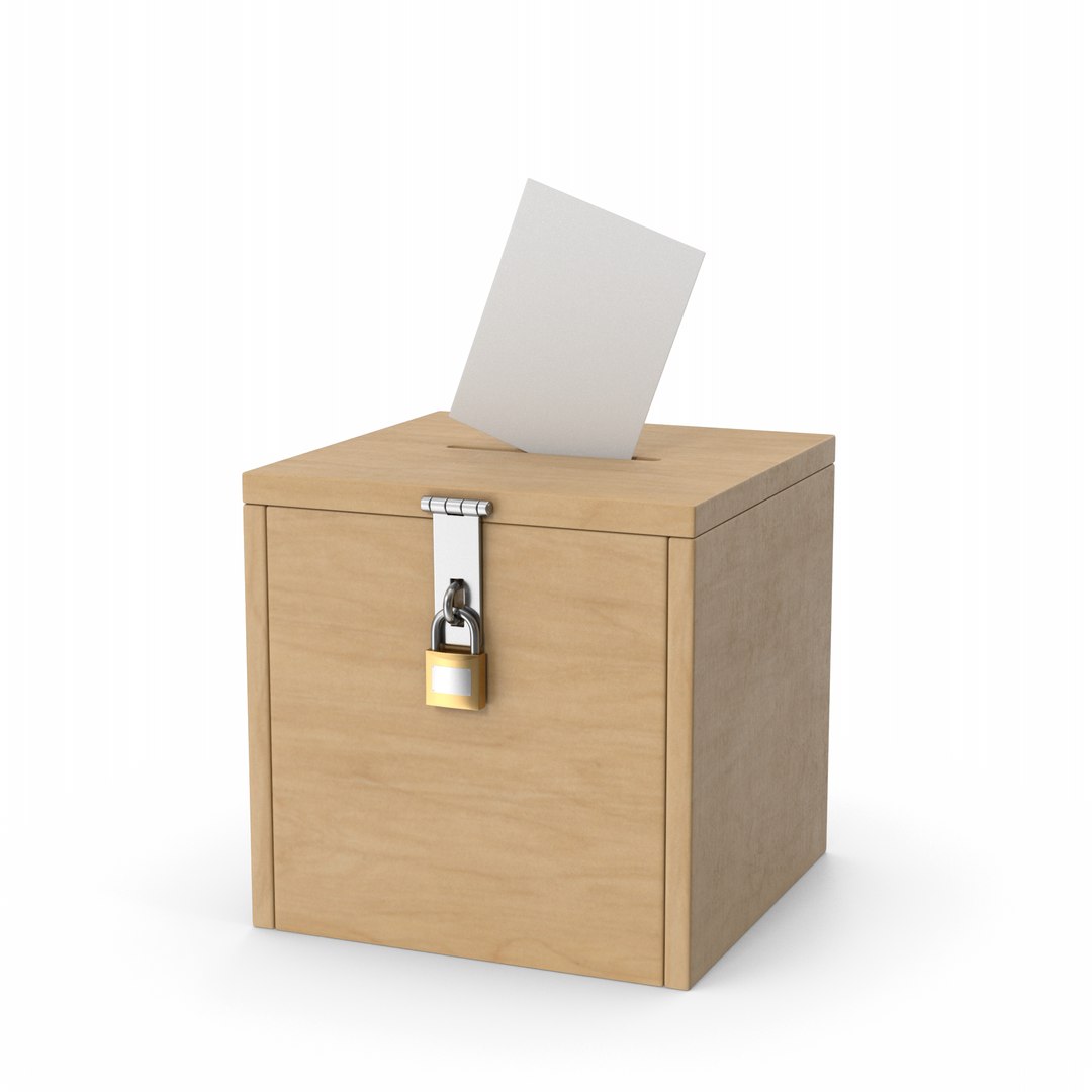 3D Wooden Ballot Box model - TurboSquid 2175937
