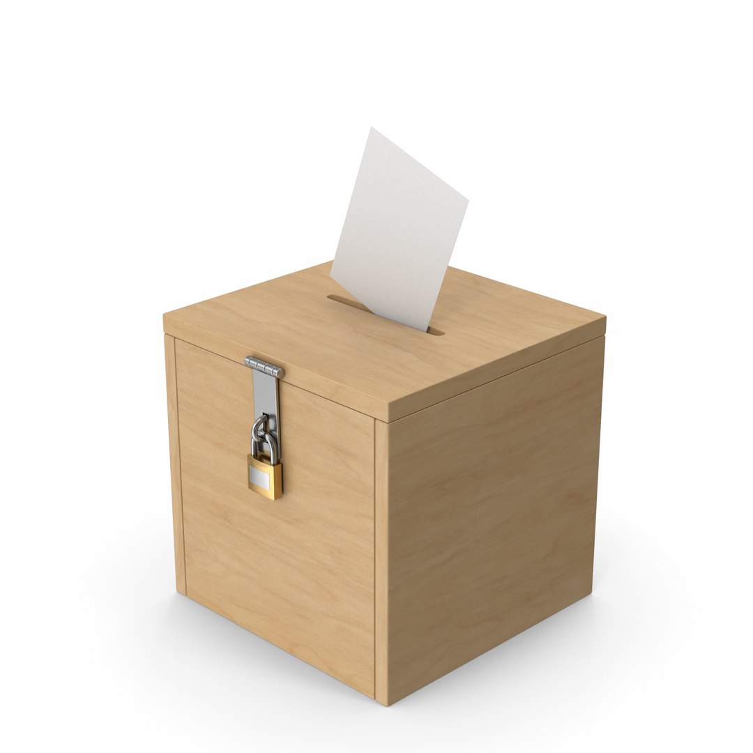 3D Wooden Ballot Box model - TurboSquid 2175937