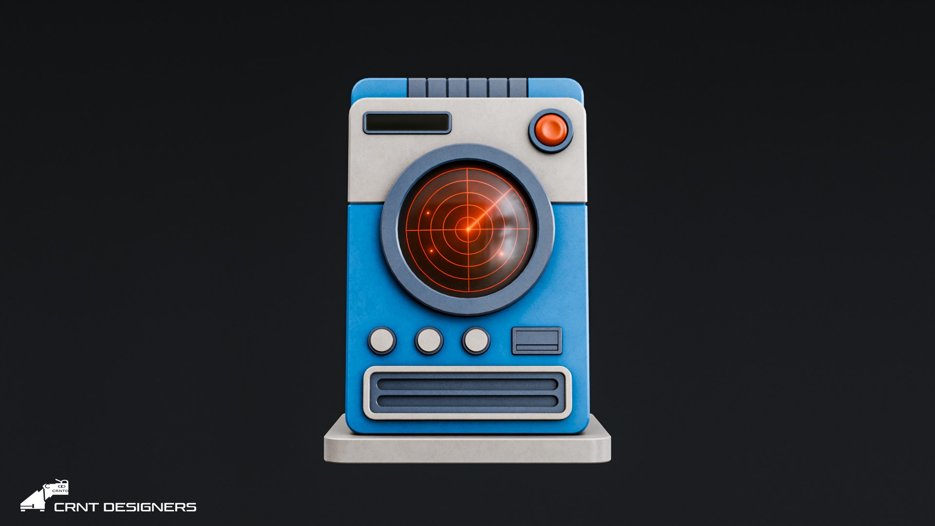 Retro Scifi Radar Device Lowpoly 3D Model 3D Model - TurboSquid 2464218