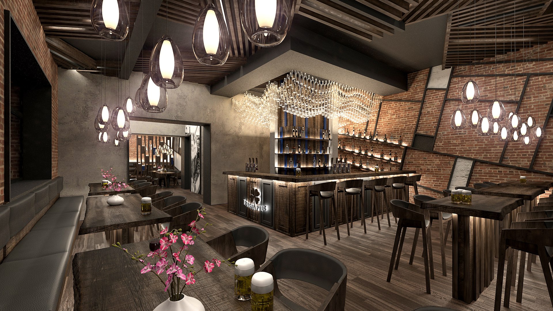 Modern Irish Bar 3D Model - TurboSquid 1785774