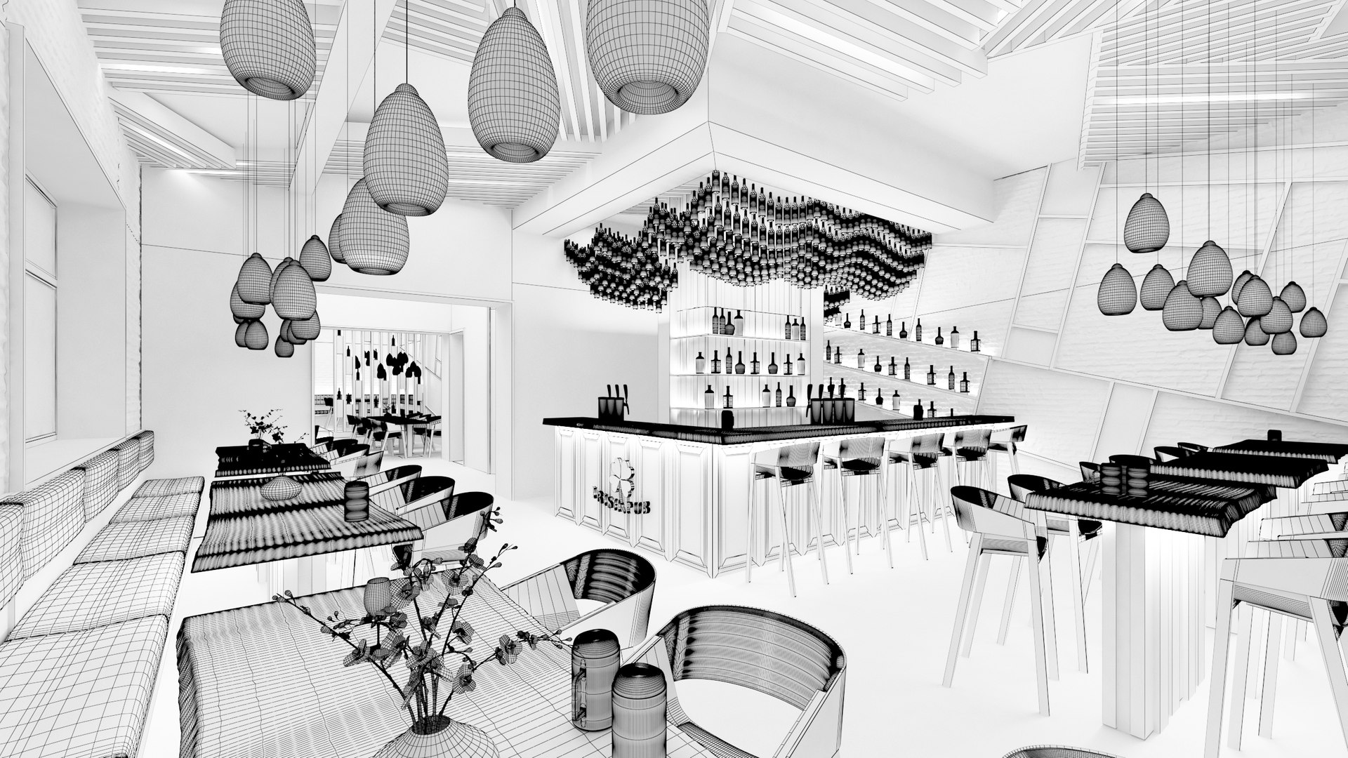 Modern Irish Bar 3D Model - TurboSquid 1785774
