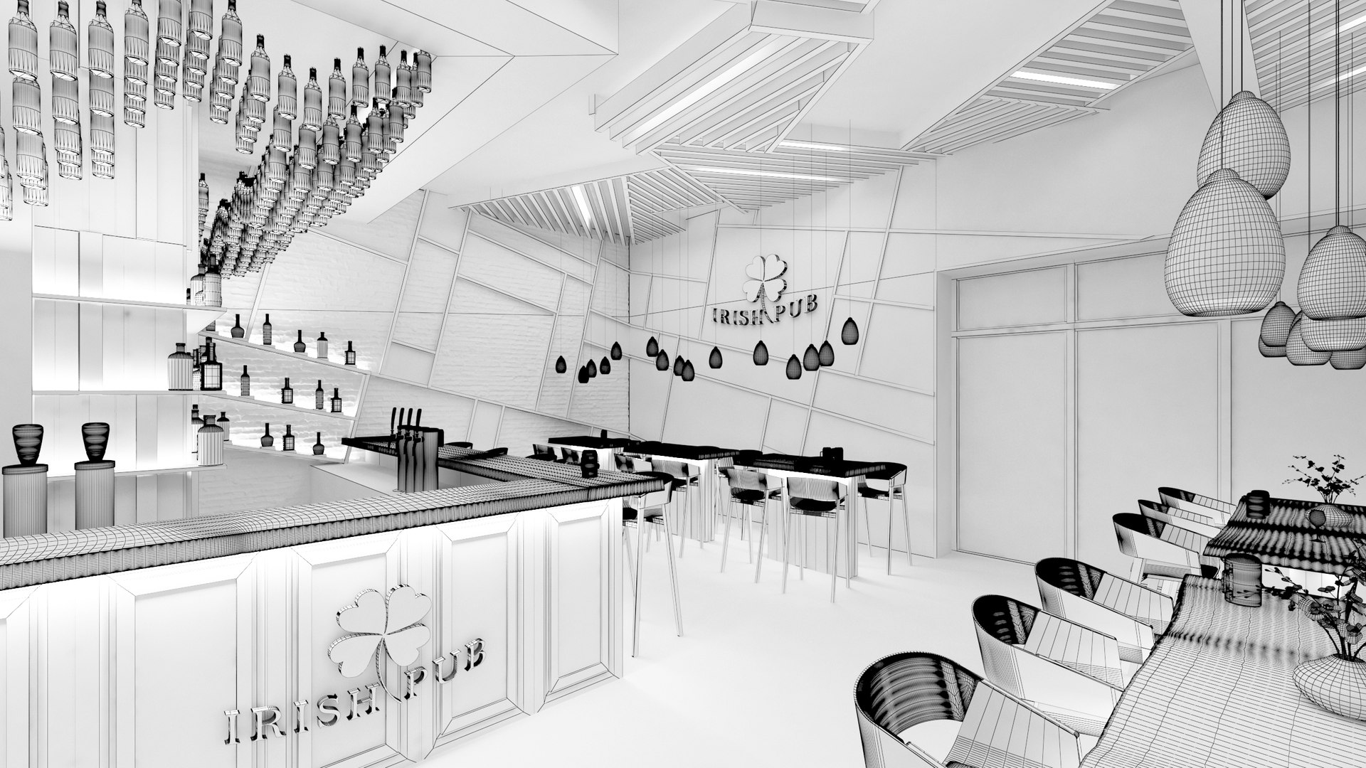 Modern Irish Bar 3D Model - TurboSquid 1785774