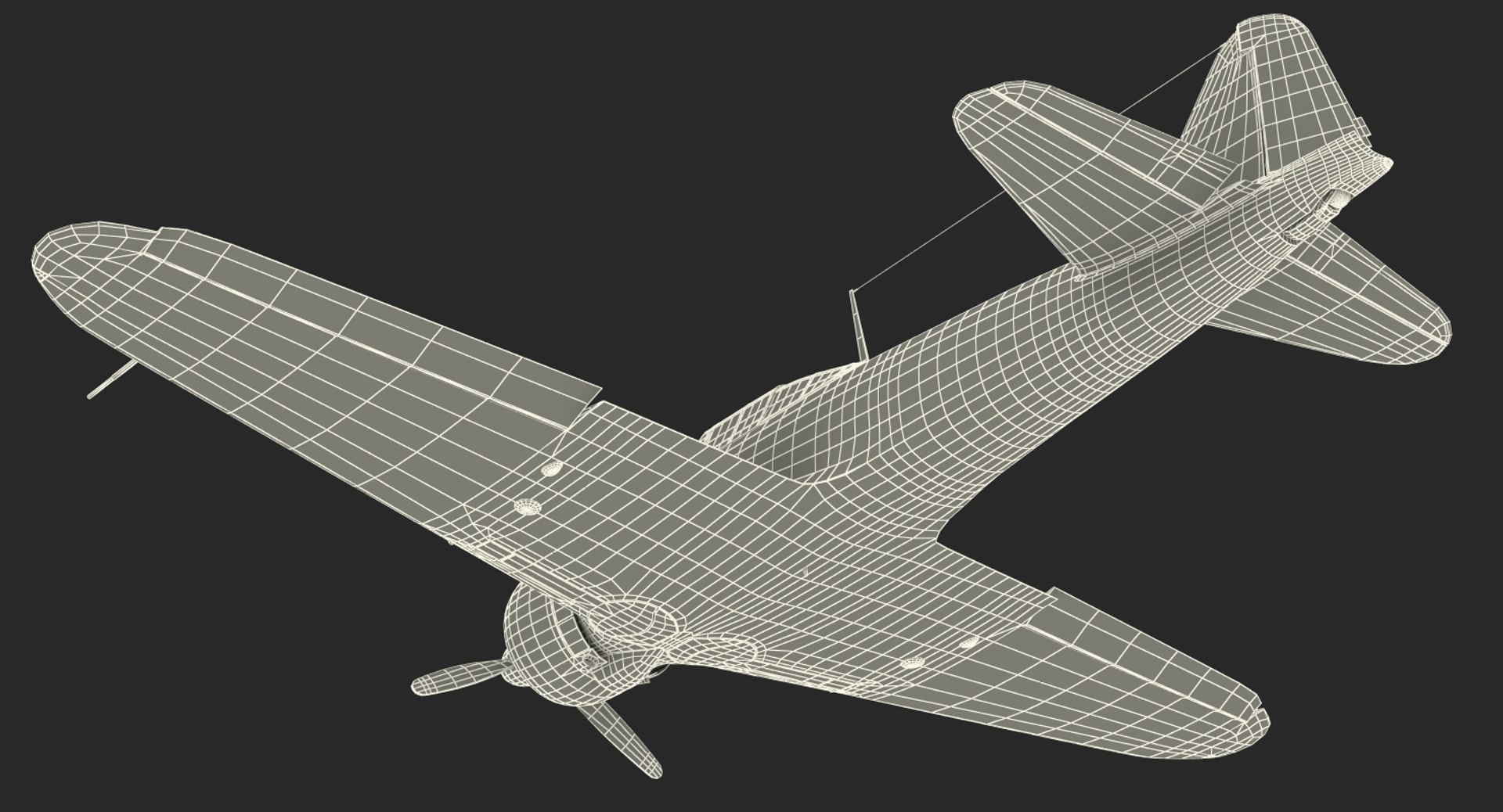 3d Fighter Aircraft A6m Zero