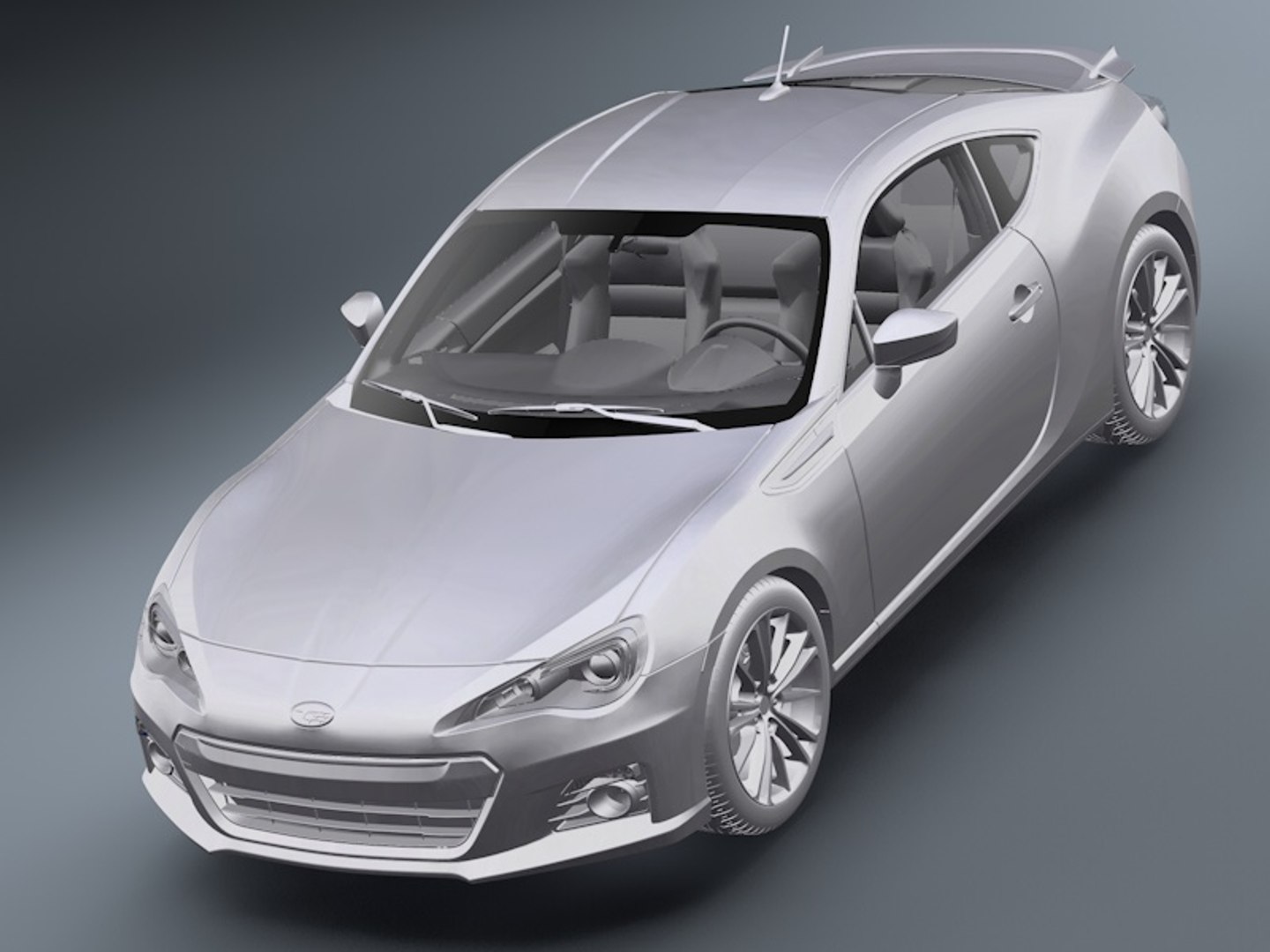 3d subaru brz model