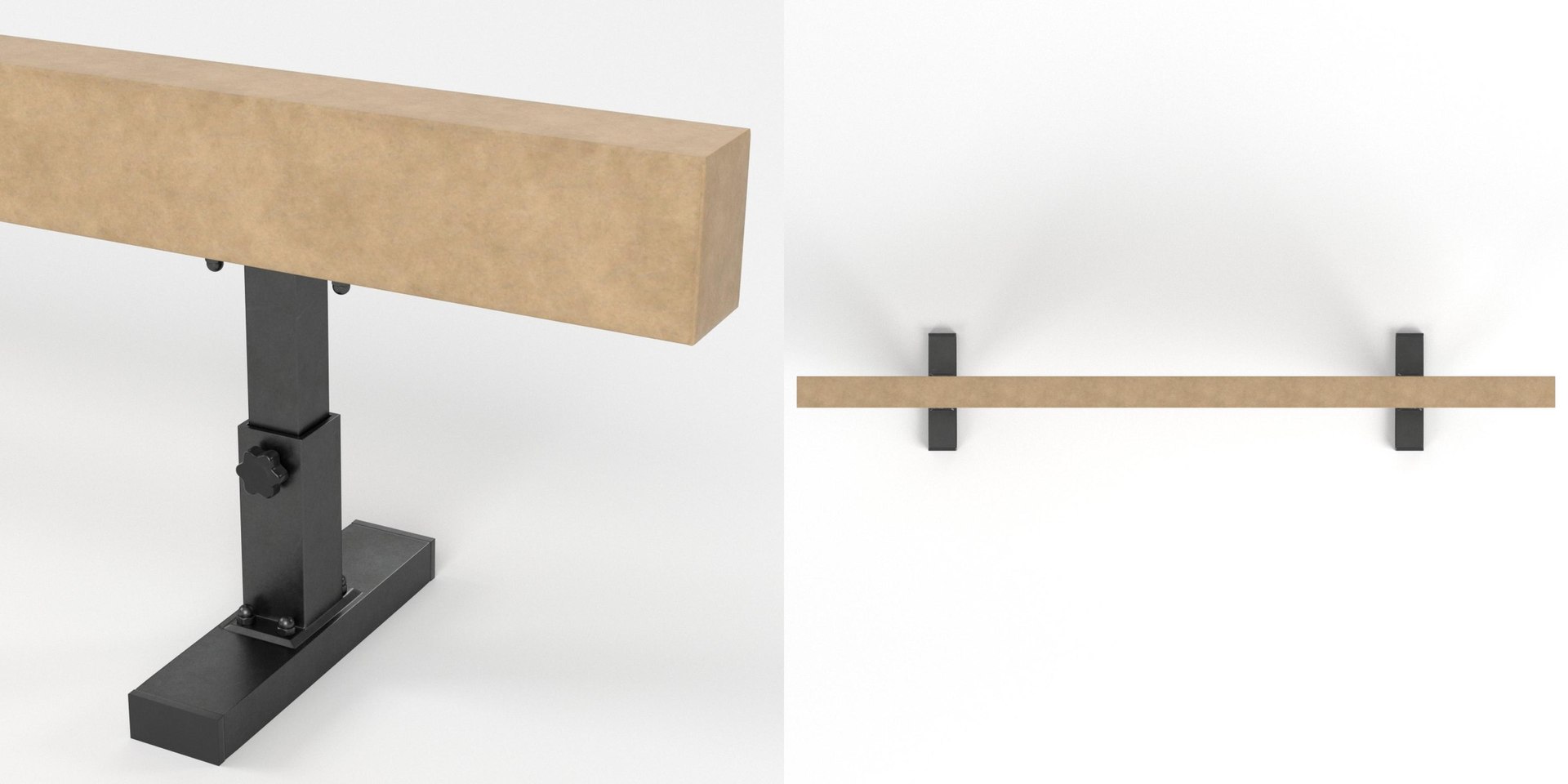 3D Mini Balance Beam Model - TurboSquid 1891600