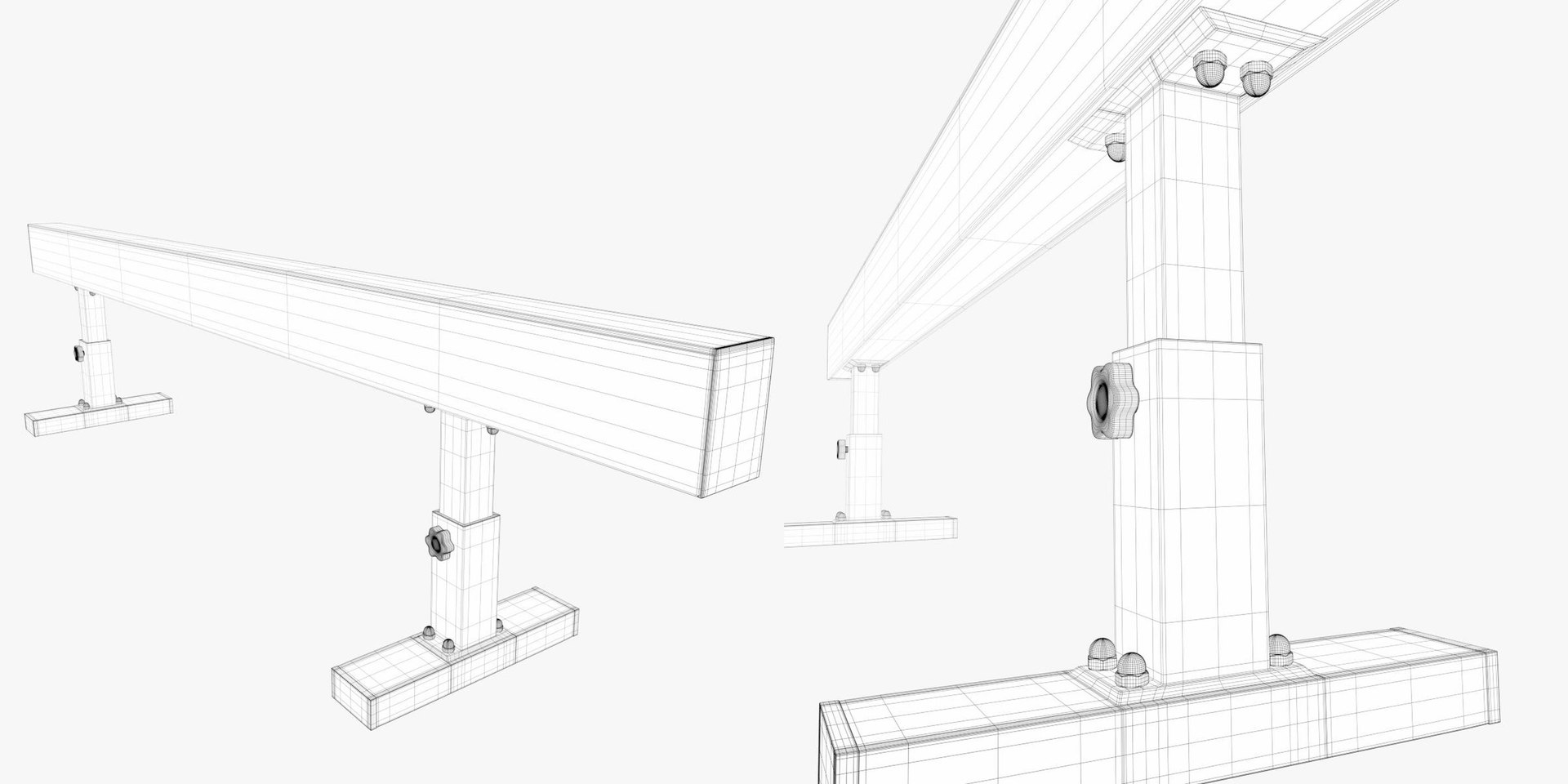 3D Mini Balance Beam Model - TurboSquid 1891600