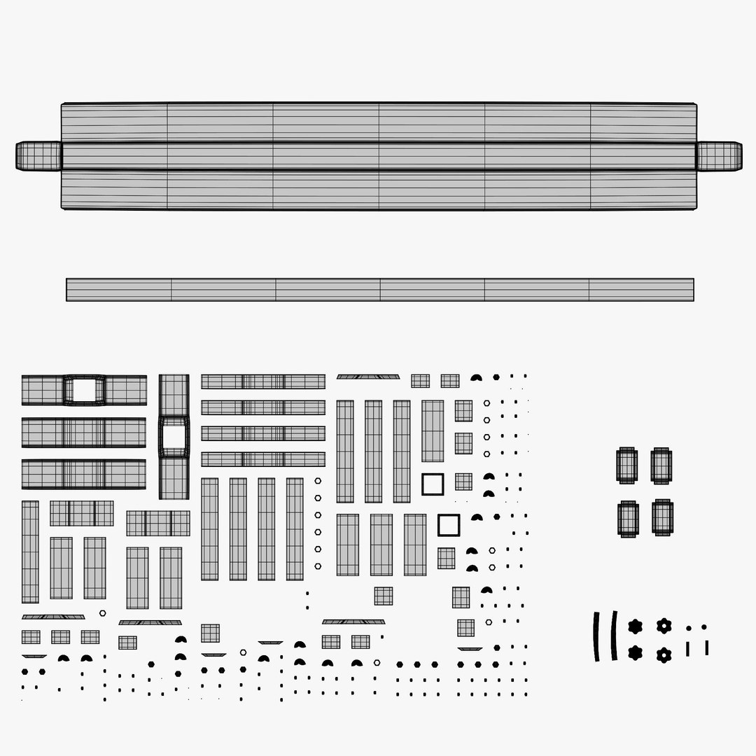 3D Mini Balance Beam Model - TurboSquid 1891600