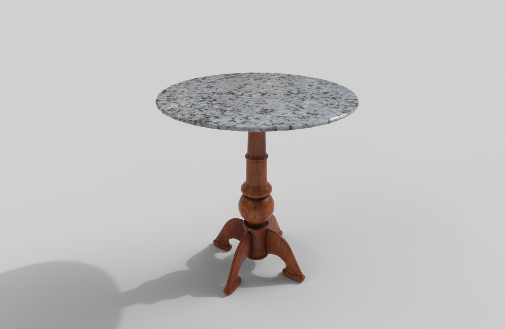 3D pedestal table model - TurboSquid 1539084