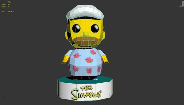 3D homer pepakura - TurboSquid 1602086