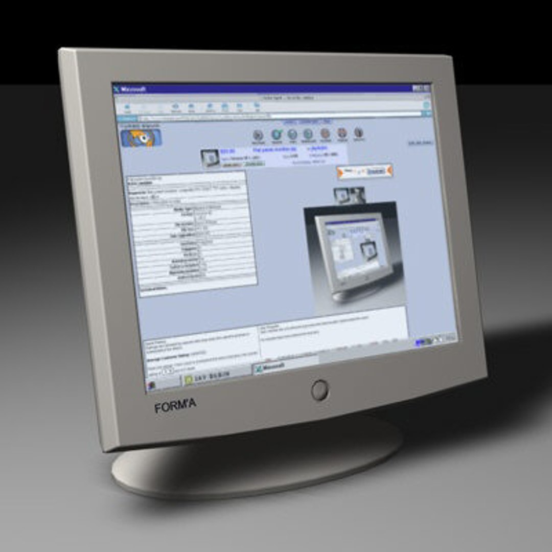 Flat Panel Monitor 3d Model