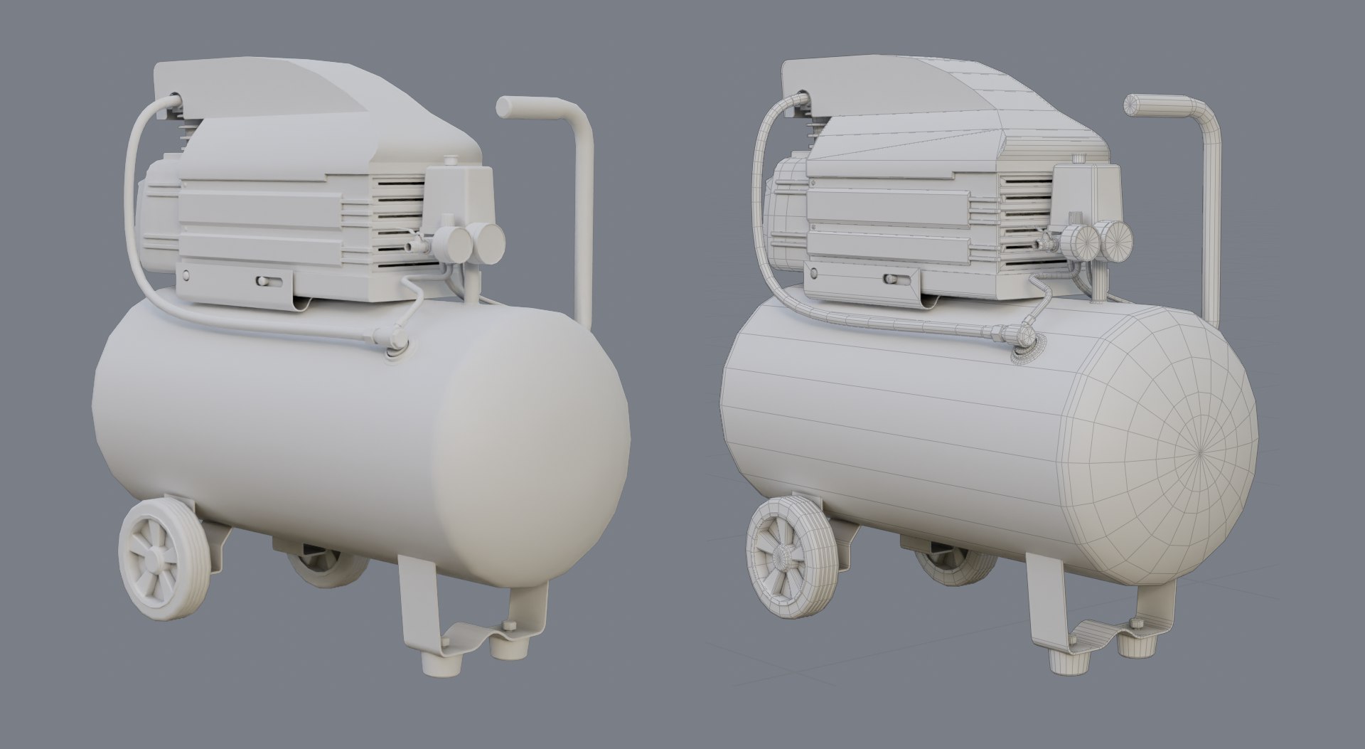 3D Industrial Air Compressor - TurboSquid 2067529