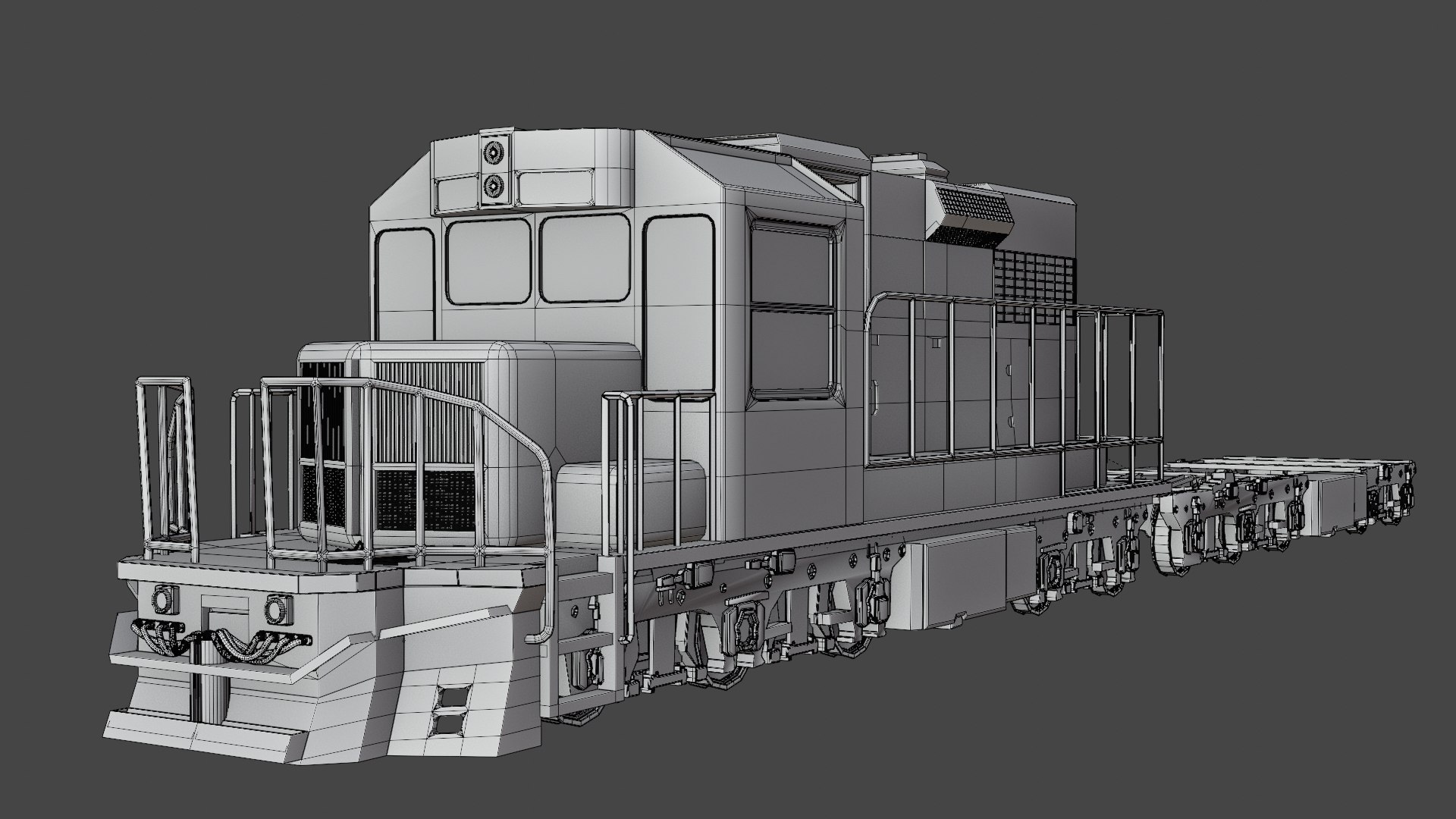 Train Flat Wagon 3D Model - TurboSquid 1743293