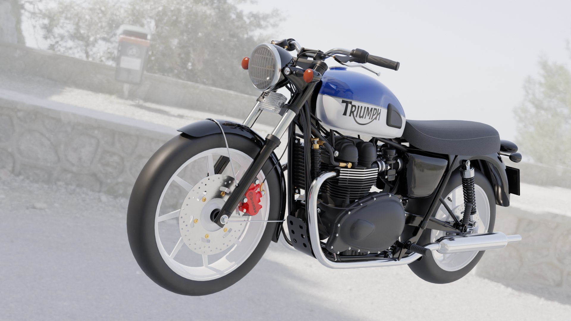 3D Triumph Bonneville T100 - TurboSquid 2037916