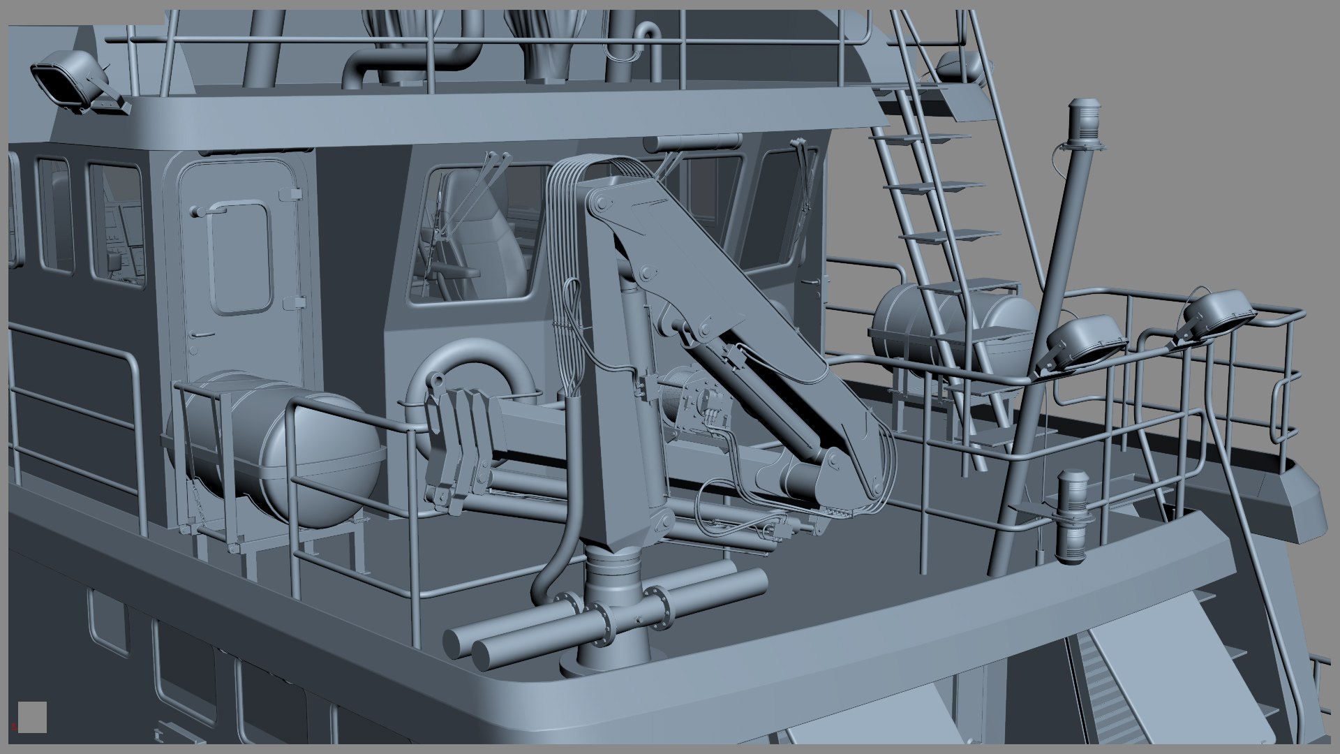 3D SAR Boat 320 High-Speed Offshore Search And Rescue Vessel ...