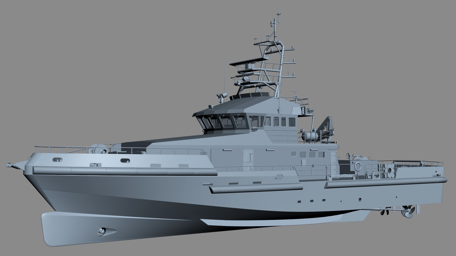 3D SAR Boat 320 High-Speed Offshore Search And Rescue Vessel ...