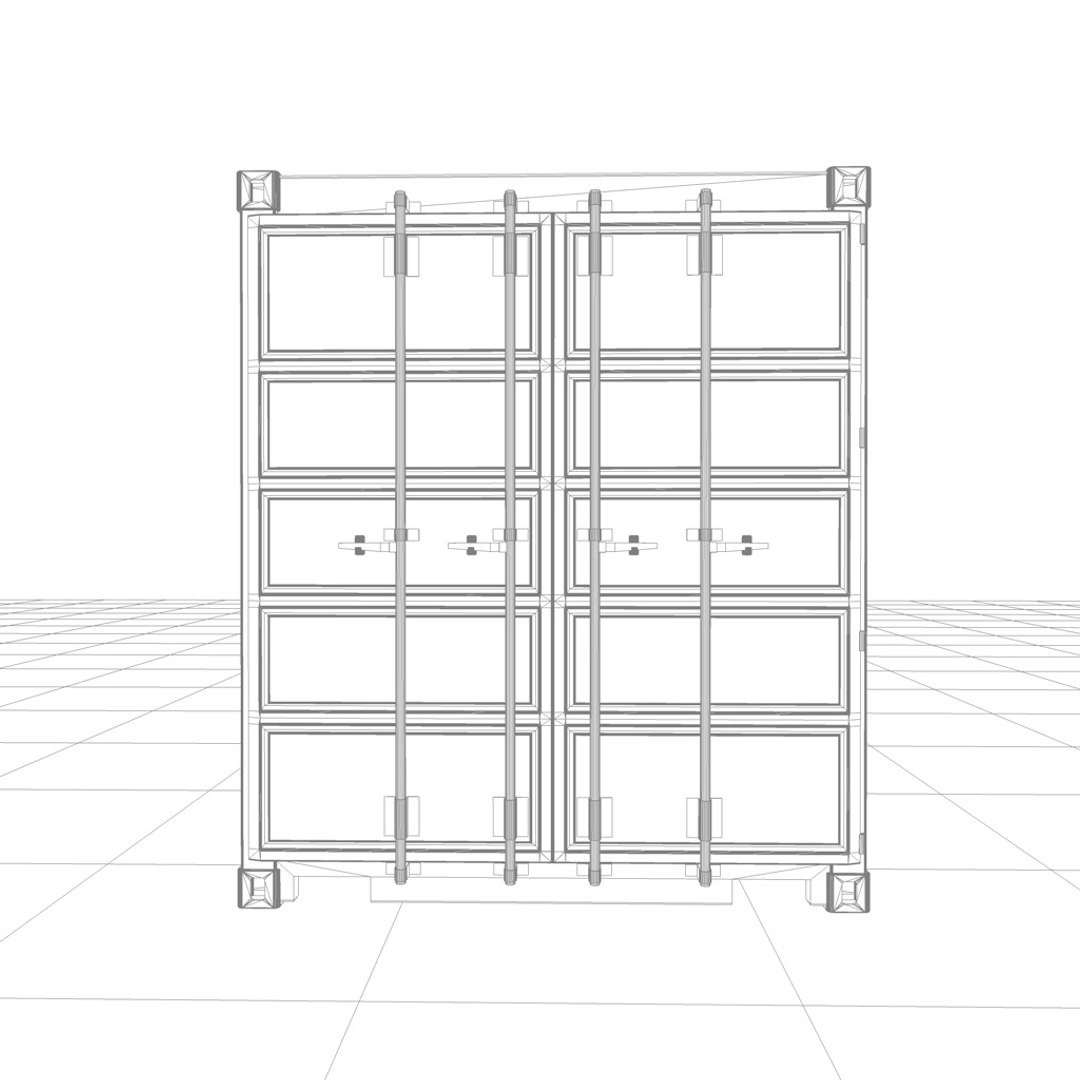 Shipping Container 3d 3ds