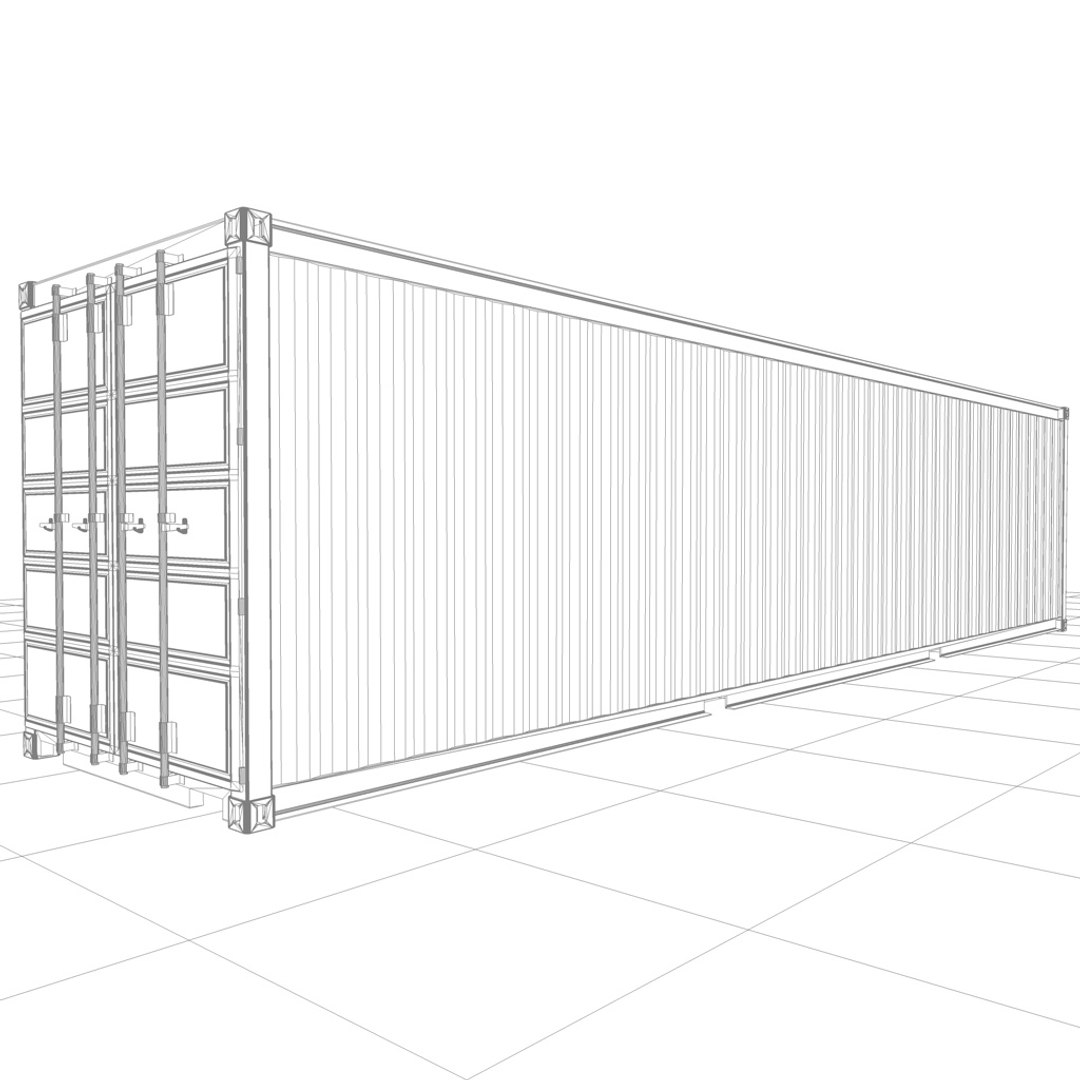Shipping Container 3d 3ds