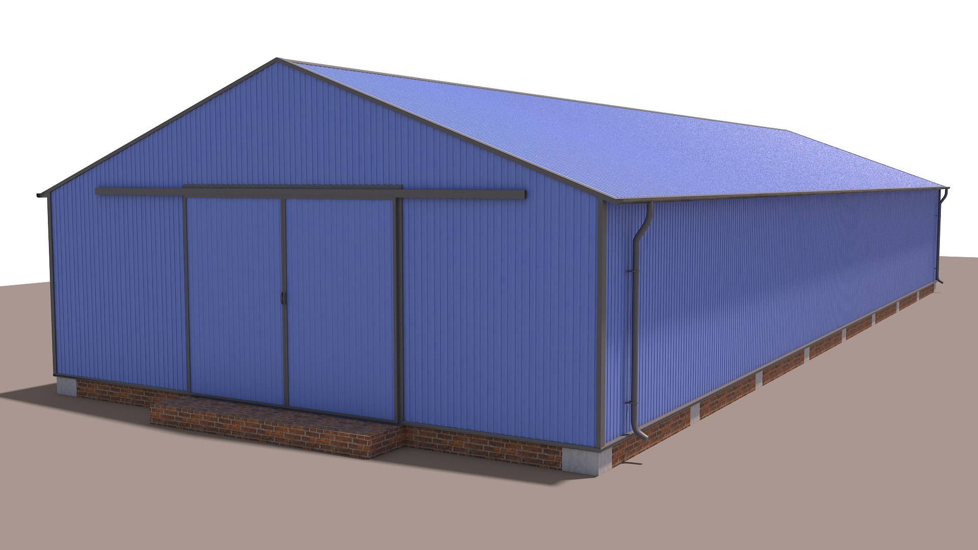 3D Industrial Steel Building - TurboSquid 1331885