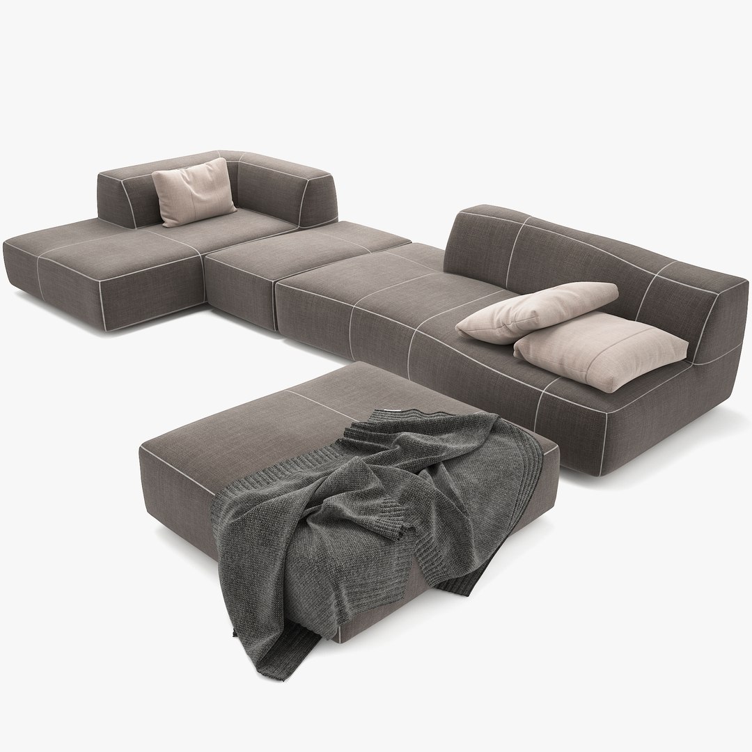 Bend Sofa 3d Model