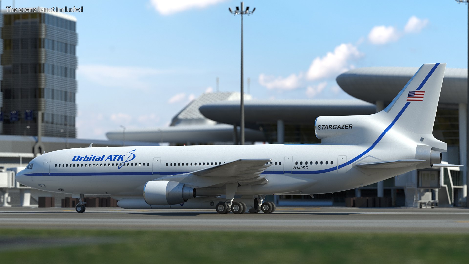 3D Lockheed L1011 Stargazer with Pegasus XL Rocket Rigged - TurboSquid ...
