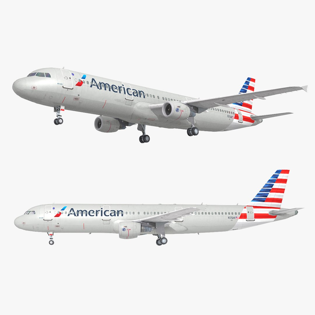 3D Model Airbus A-321 6 Liveries - TurboSquid 1369427