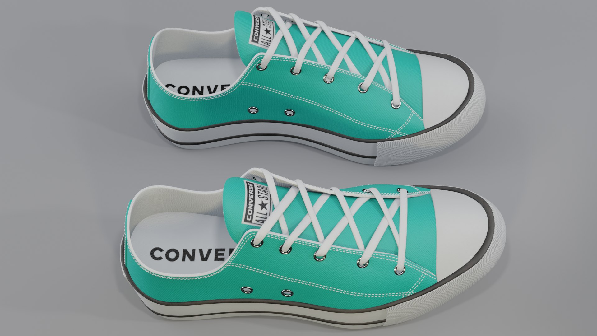 3D Conver All Stars Low Turquoise - TurboSquid 2177348
