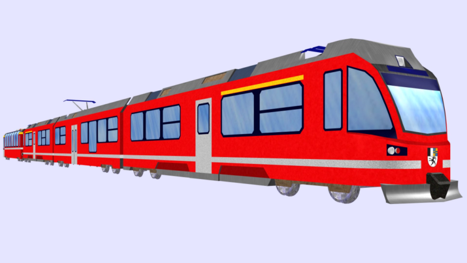 3D Rhaetian Railway Abe 8-12 Dual Voltage Multiple Unit Train And A ...